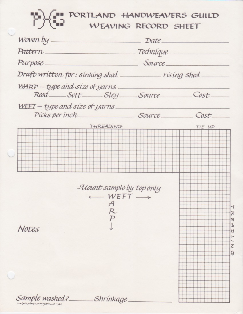 Artifacts – Portland Handweavers Guild