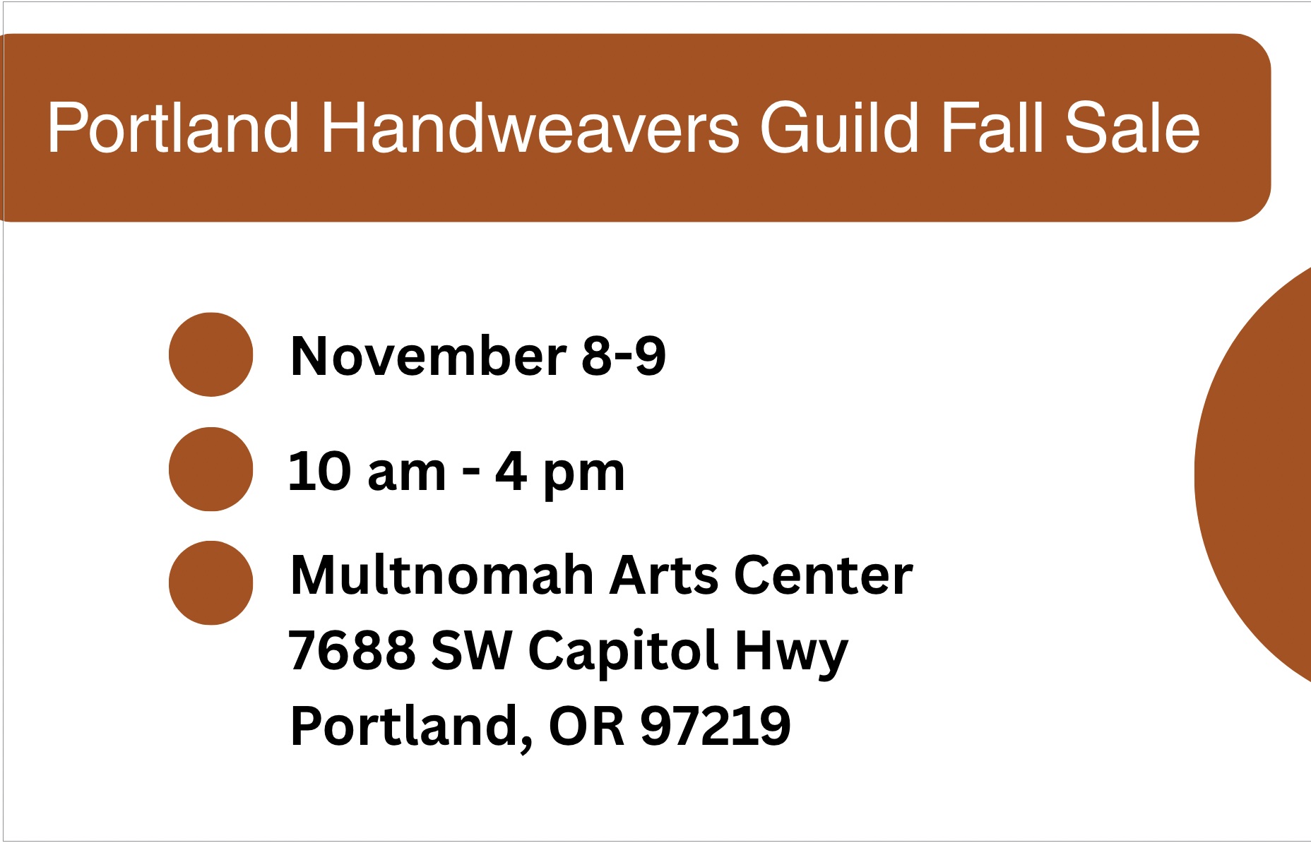 Portland Handweavers Guild – Promoting excellence in the fiber arts.